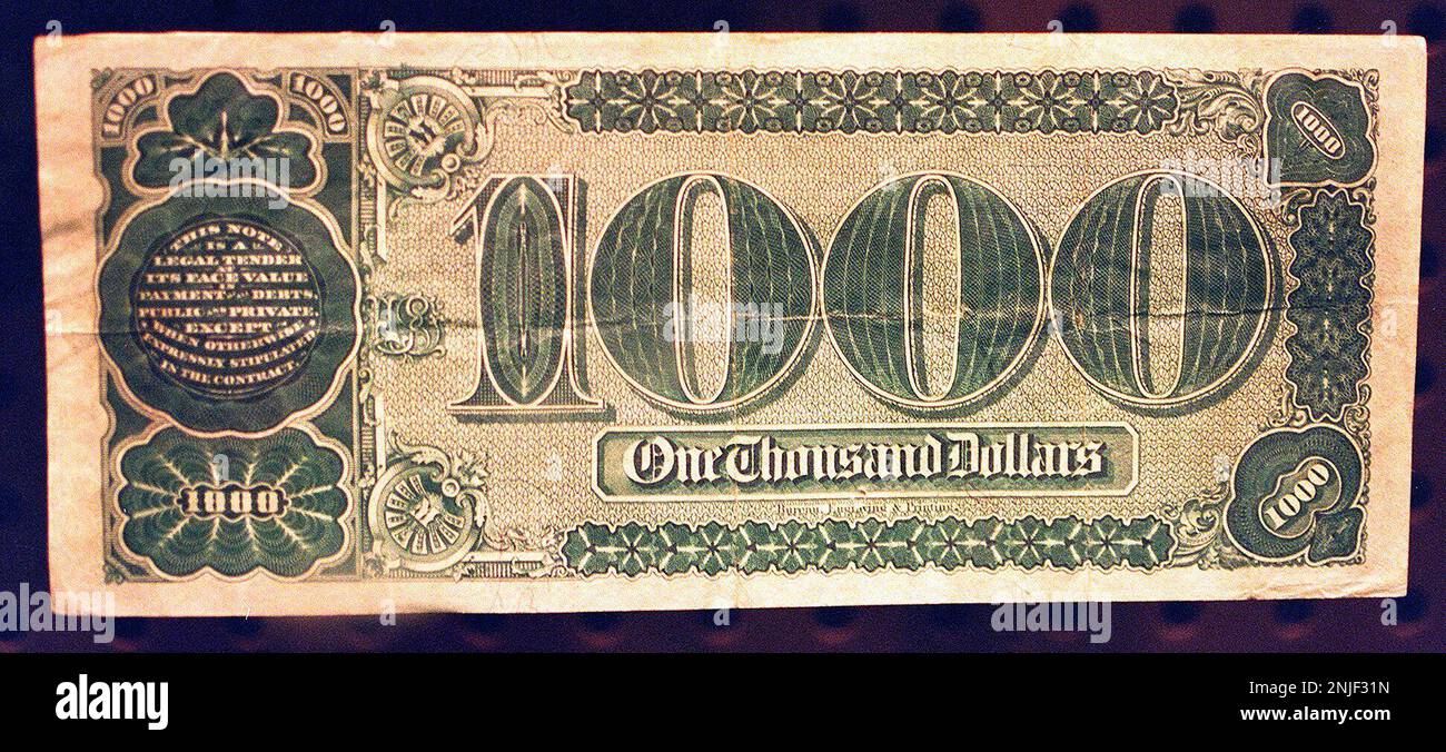 MONEY 3/C/29APR97/BU/LH--This is a watermelon bill of the late 1800's ...