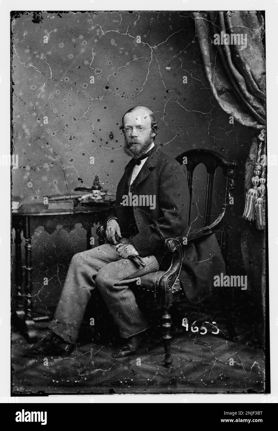Portrait of Baron Ostensacker, captured in the Brady-Handy Collection ...