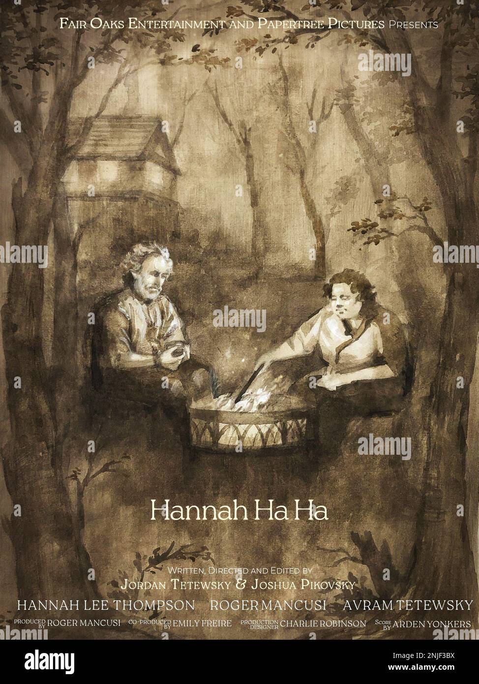 HANNAH HA HA, poster, from left: Avram Tetewsky, Hannah Lee Thompson ...