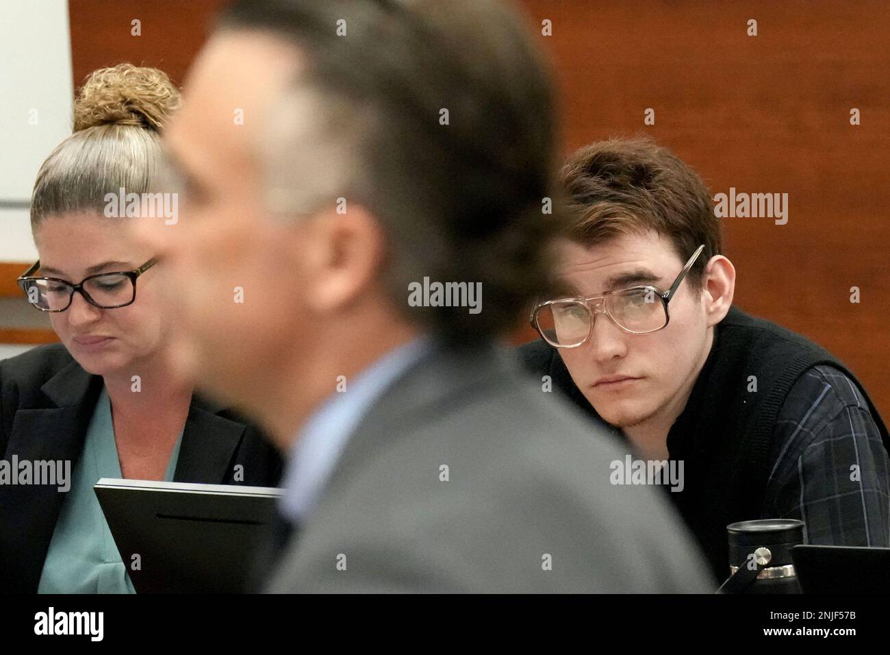 Marjory Stoneman Douglas High School shooter Nikolas Cruz looks at ...