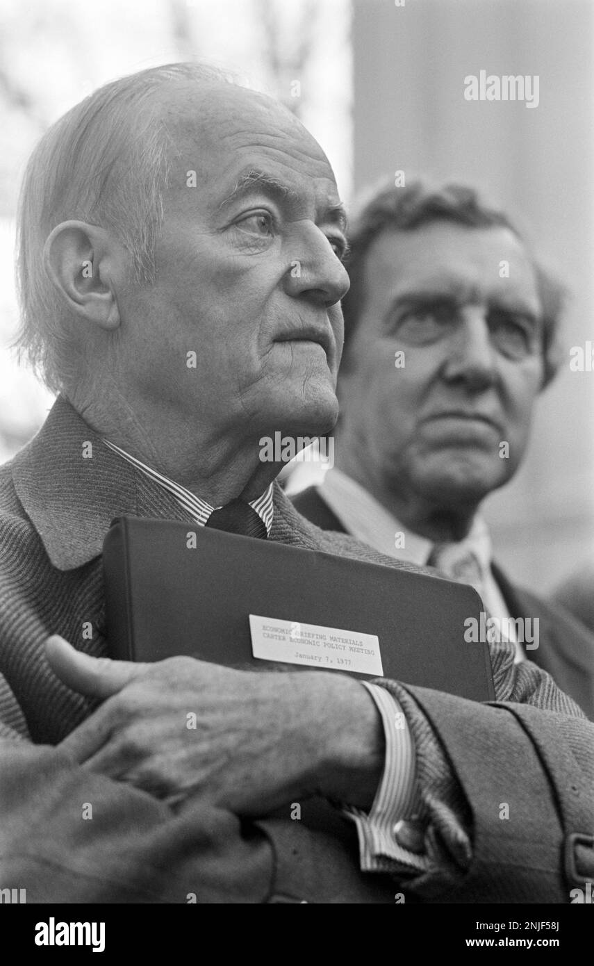 Former VP Hubert Humphrey and Sen. Edmund Muskie at Jimmy Carter's Pond ...