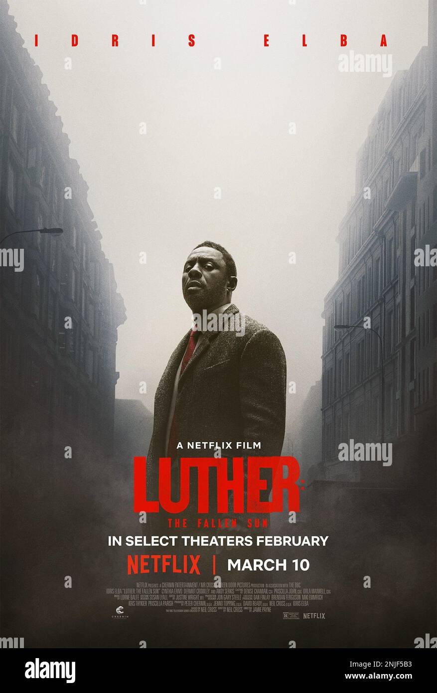 LUTHER: THE FALLEN SUN, (aka LUTHER), US poster, Idris Elba, 2023 ...