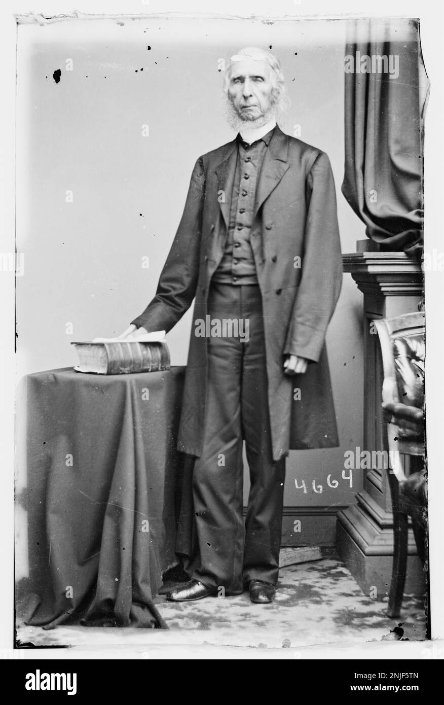 Portrait of Rev. W.E. Wyatt, a religious figure from the 19th century ...