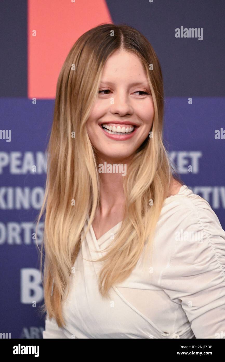 Mia Goth attending the Infinity Pool Press Conference as part of the ...