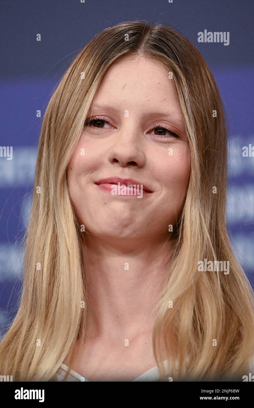 Mia Goth attending the Infinity Pool Press Conference as part of the ...