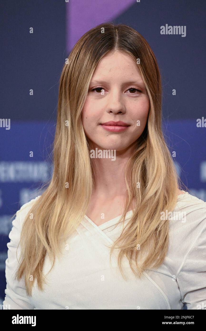 Mia Goth attending the Infinity Pool Press Conference as part of the ...