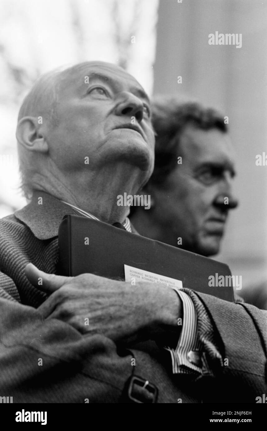 Former VP Hubert Humphrey and Sen. Edmund Muskie at Jimmy Carter's Pond ...