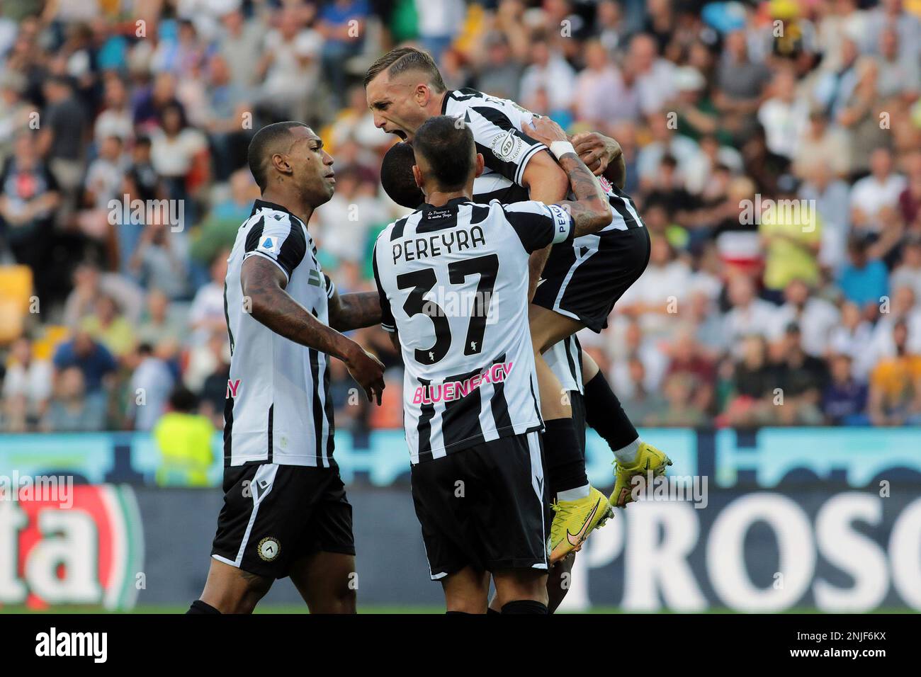 Udinese's Beto Betuncal celebrates after scoring the 1-0 during the ...