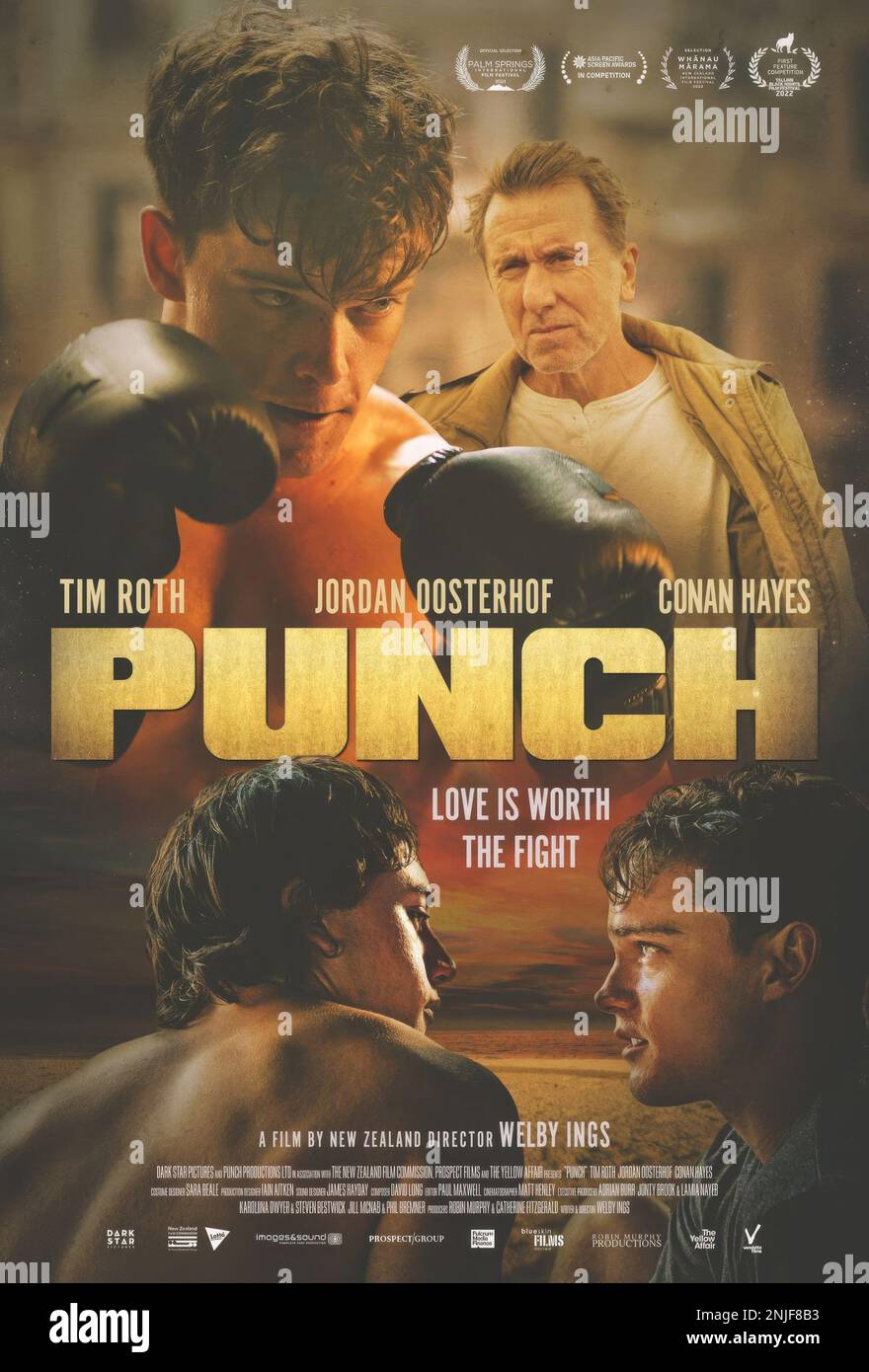 PUNCH, poster, top from left: Jordan Oosterhof, Tim Roth; bottom from ...