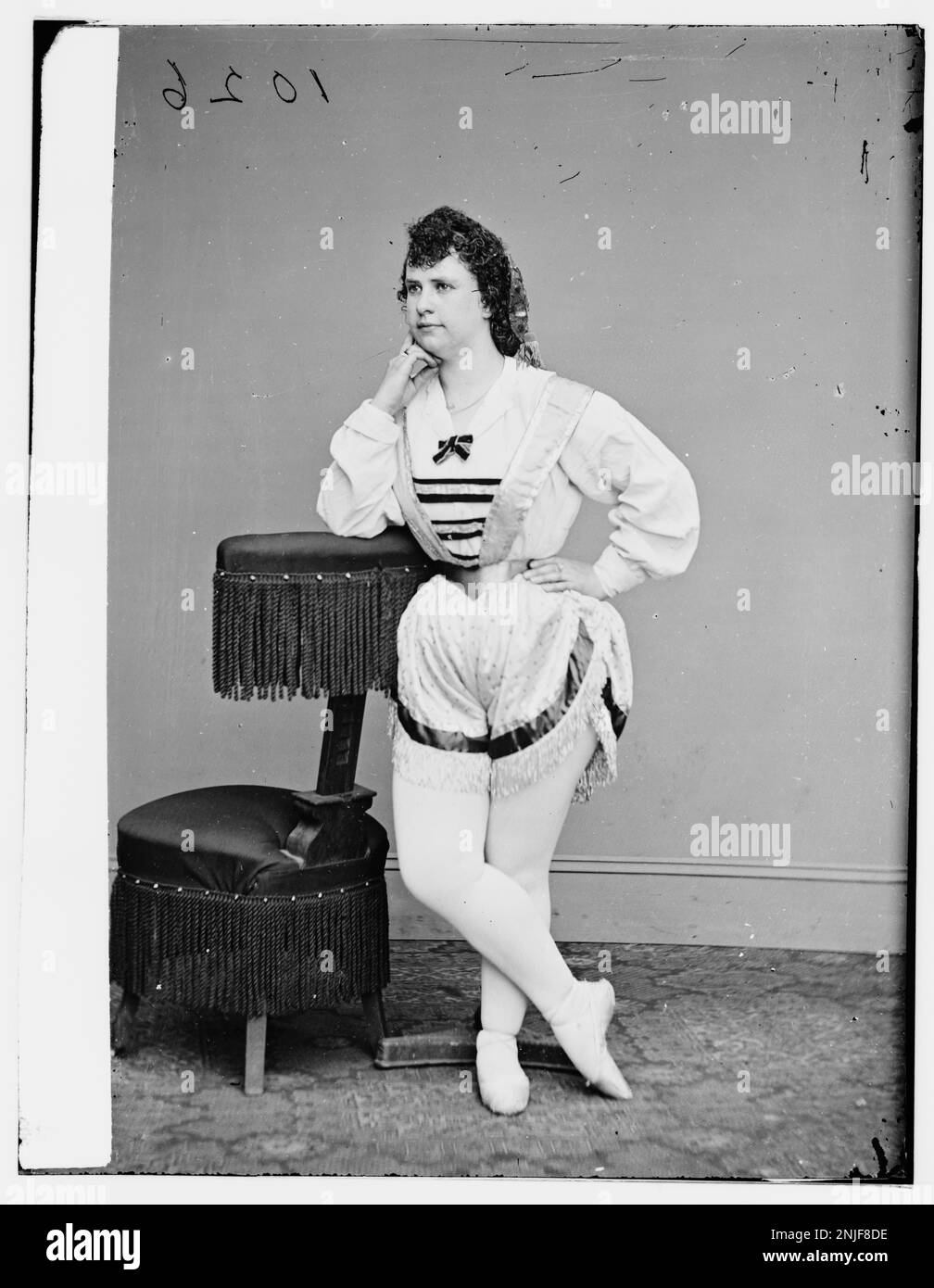 Portrait of Laura Le Clair, a historical figure, preserved in the Brady ...