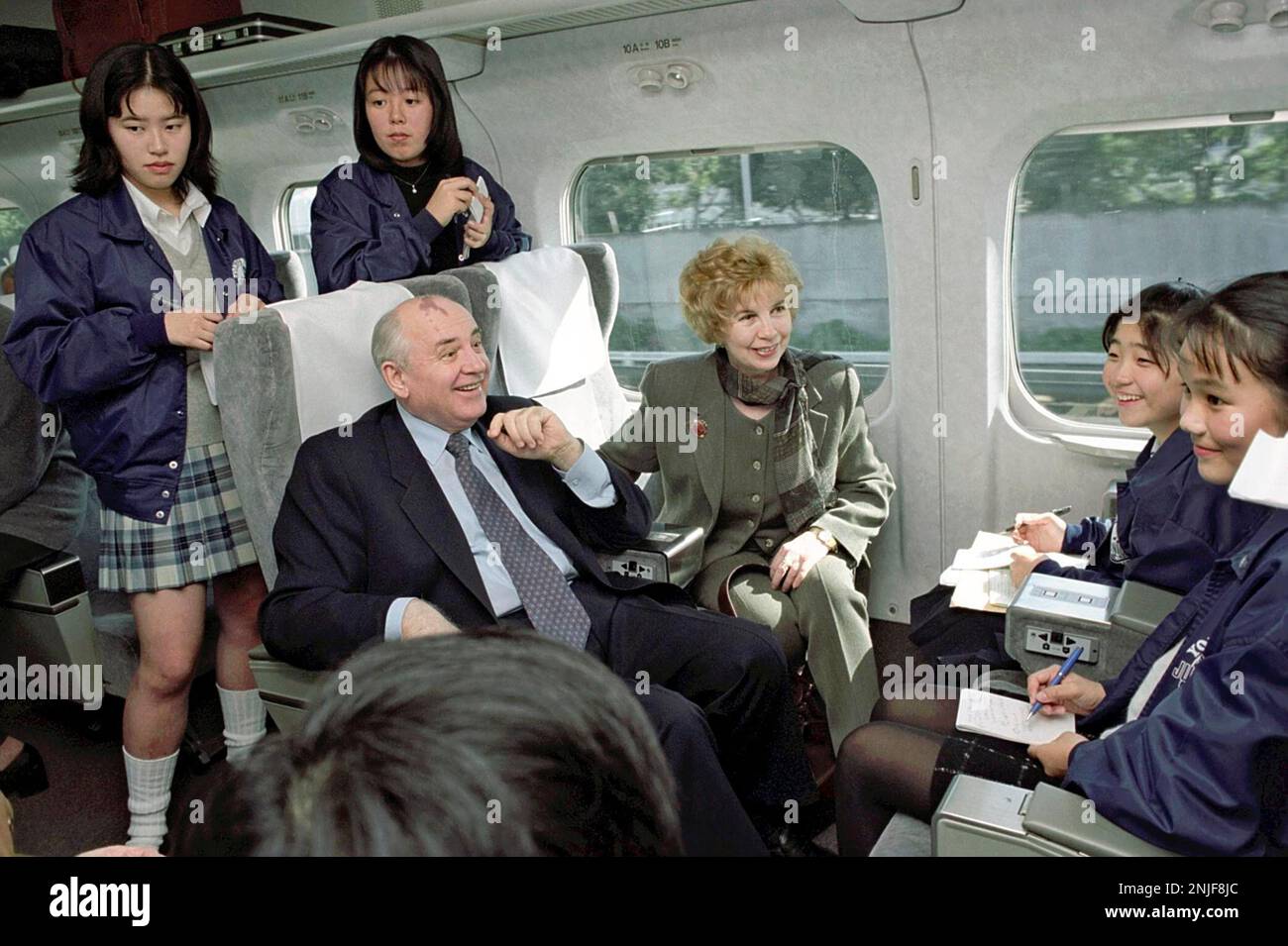 A file photo shows the former Soviet Union Leader Mikhail Gorbachev ...