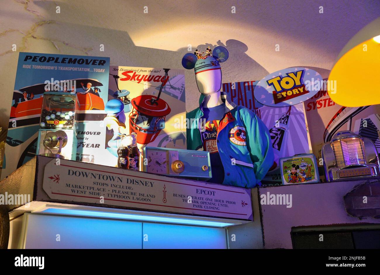 Collectibles in Bruce Michaud's Carousel of Progress themed kitchen on ...