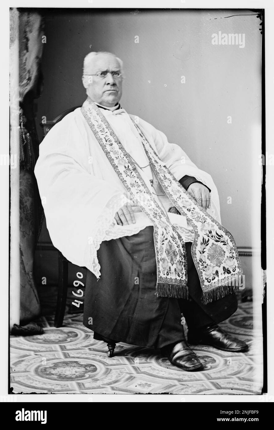 Portrait of Rev. G.R. Brophy, a notable religious figure, part of the ...