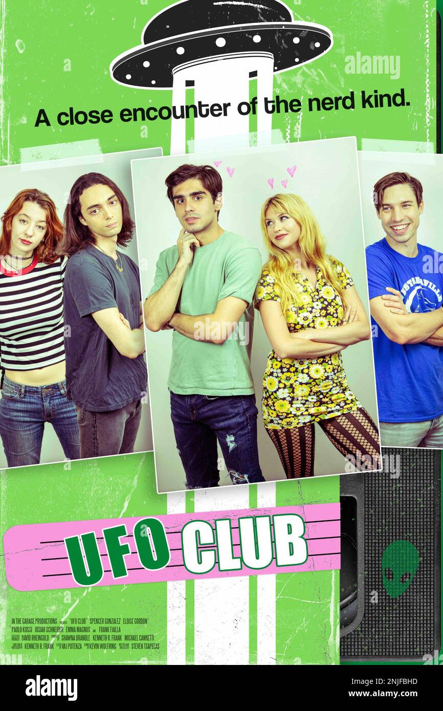 UFO CLUB, poster, from left: Paolo Kossi, Emma Magnus, Spencer T ...