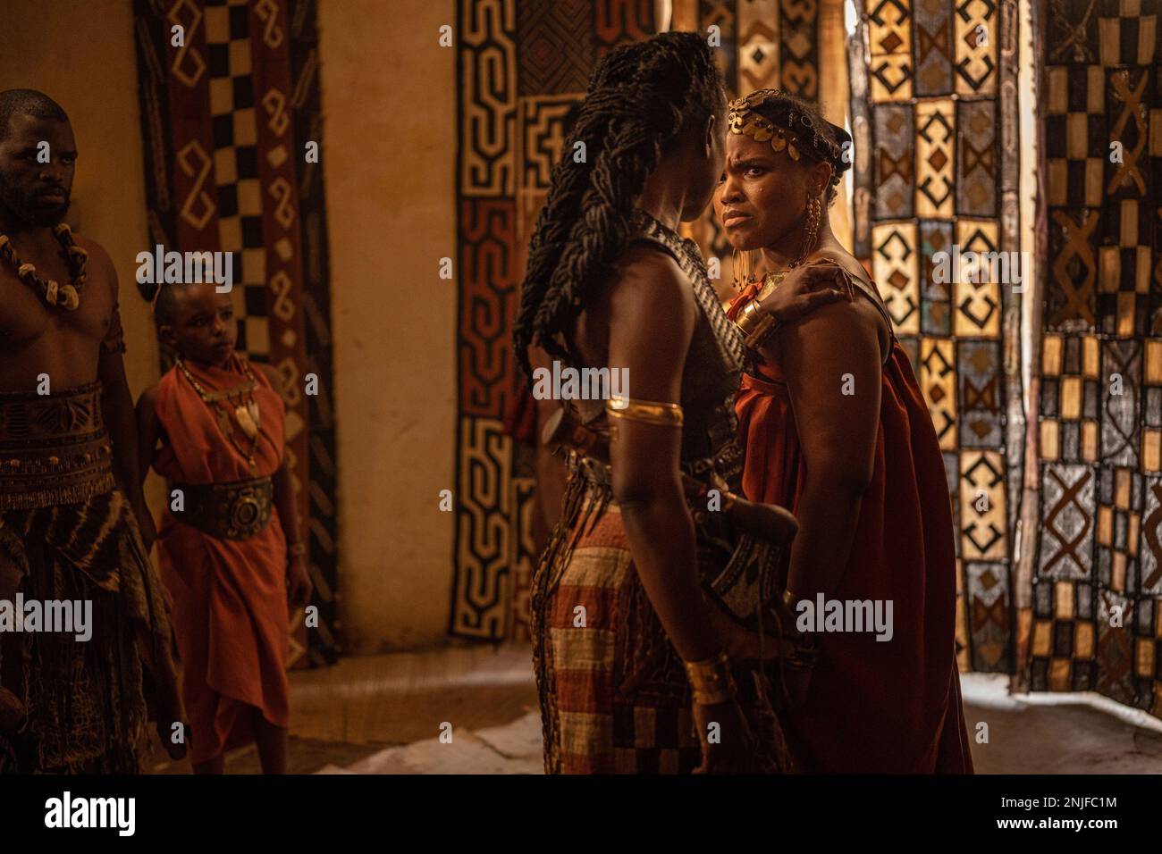 AFRICAN QUEENS: NJINGA, Adesuwa Oni (center), Chipo Kureya (right ...