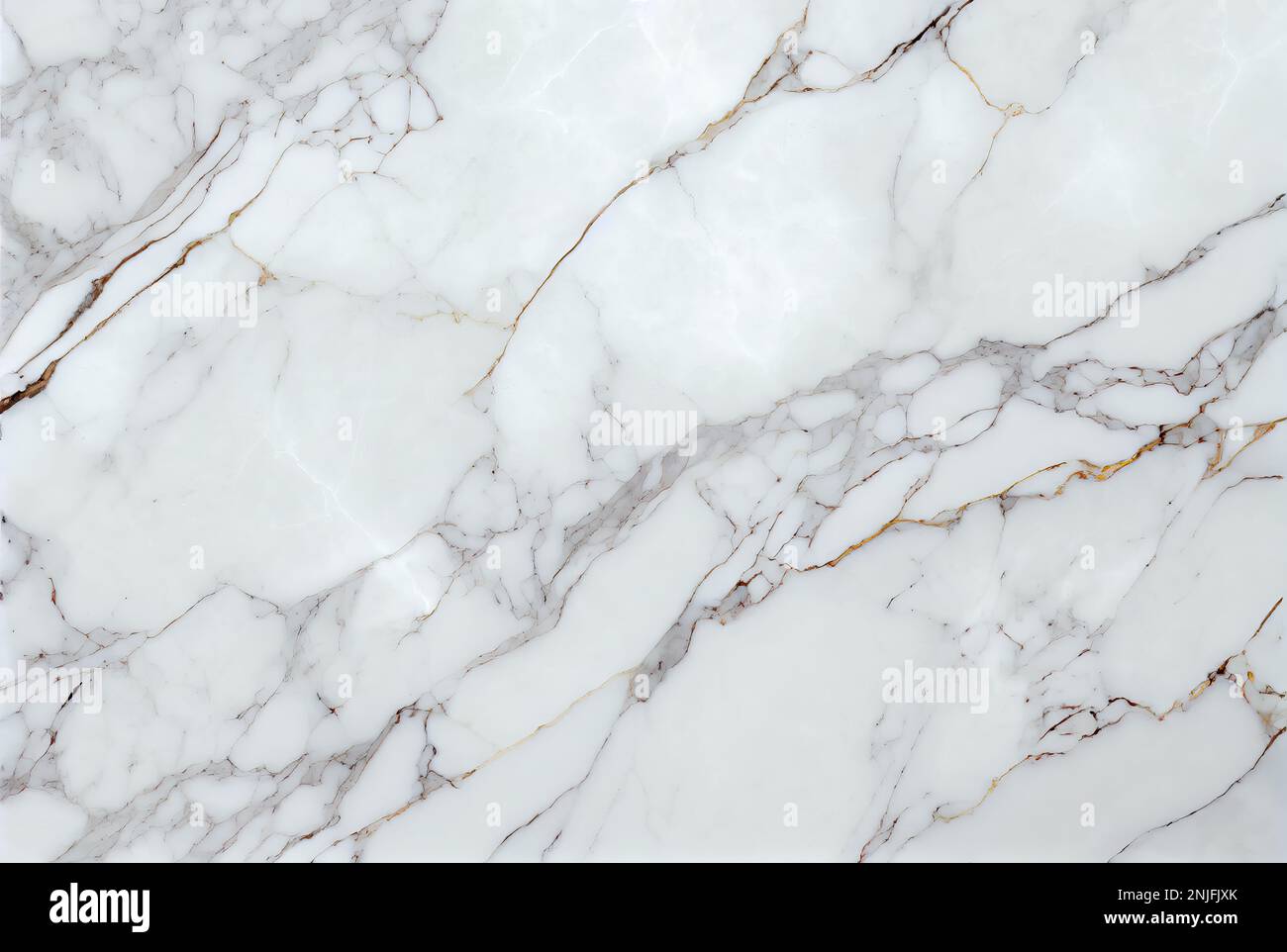 white marble with brown veins surface abstract background. Decorative ...