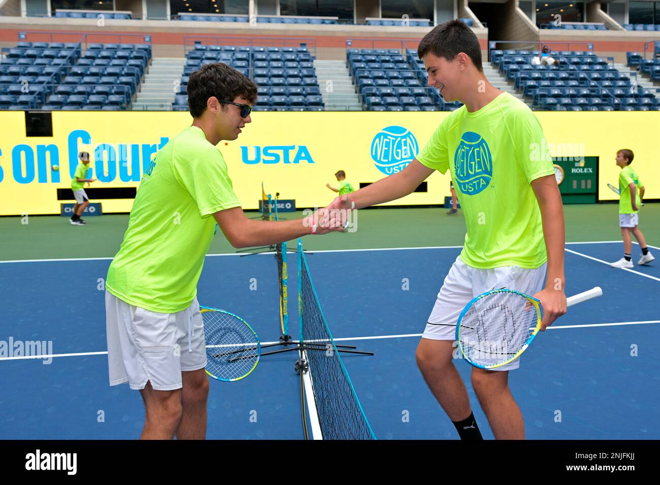 Net Generation activation during a Men's Singles match at the 2022 US ...