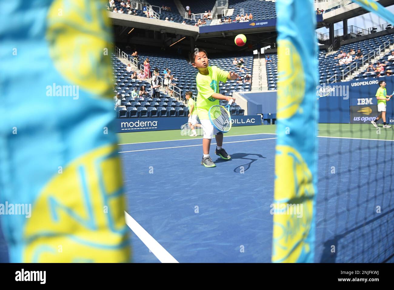 Net Generation activation during a Men's Singles match at the 2022 US ...