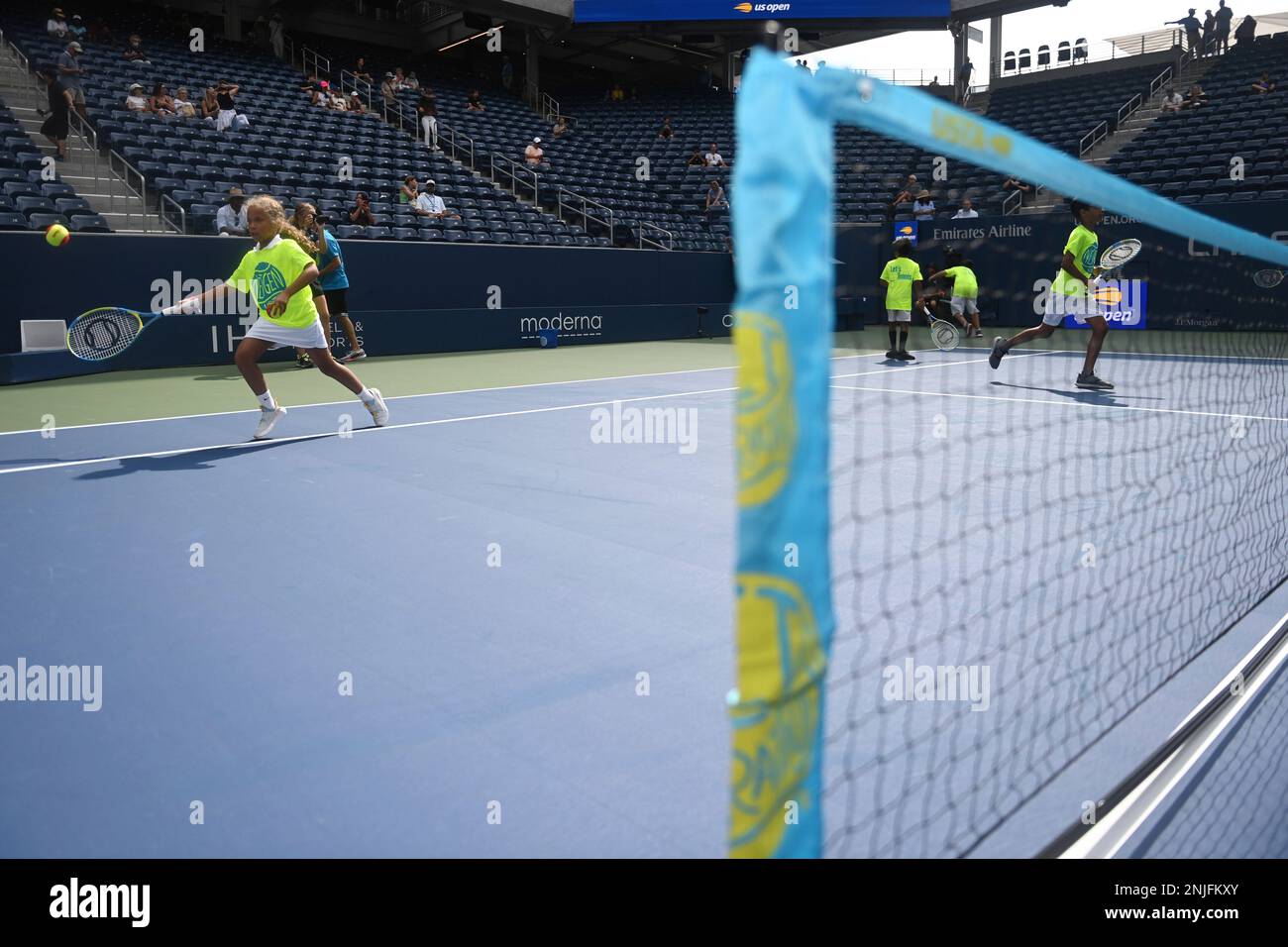 Net Generation activation during a Men's Singles match at the 2022 US ...