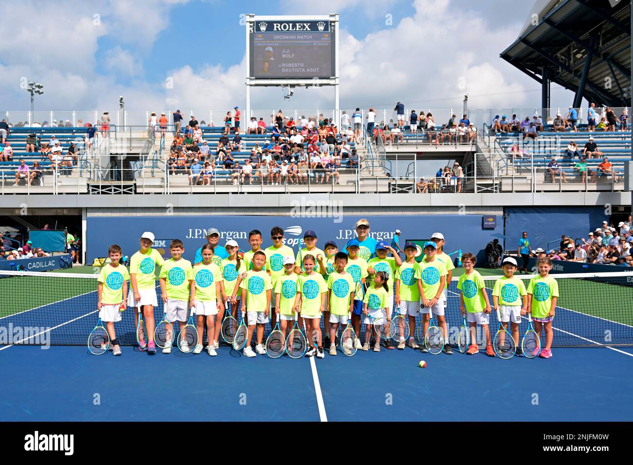 Net Generation activation during a Men's Singles match at the 2022 US ...