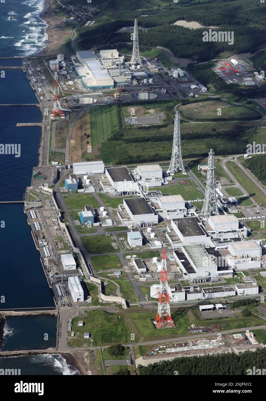 An aerial photo shows the Kashiwazaki-Kariwa Nuclear Power Station ...
