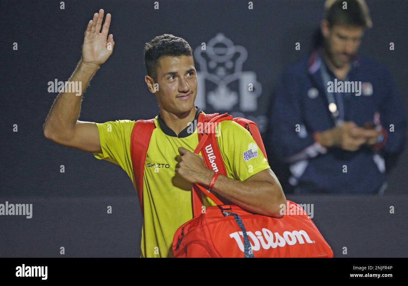 22nd February 2023; Jockey Club Brasileiro, Rio, Brazil: ATP 500 Rio Open Tennis, Day 3; Mateus ...