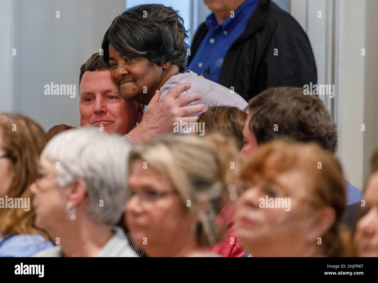 Randy Murdaugh hugs Barbara Mixson, caretaker of Libby Murdaugh, Alex ...