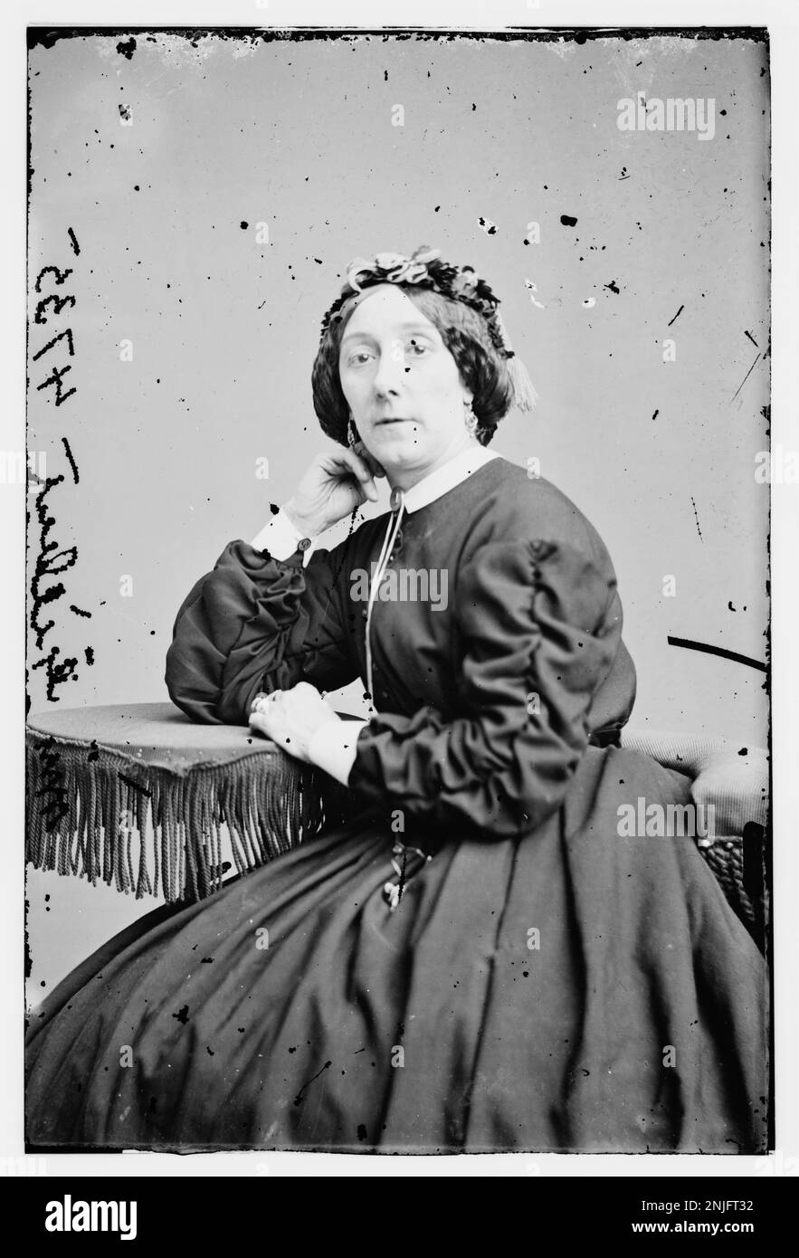 Photograph of Mrs. George H. Gilbert, a 19th-century woman of ...