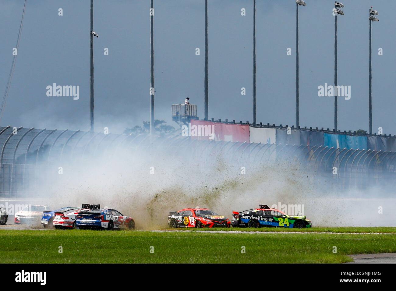 DAYTONA, FL - AUGUST 28: Corey LaJoie (#7 Spire Motorsports Built.com ...