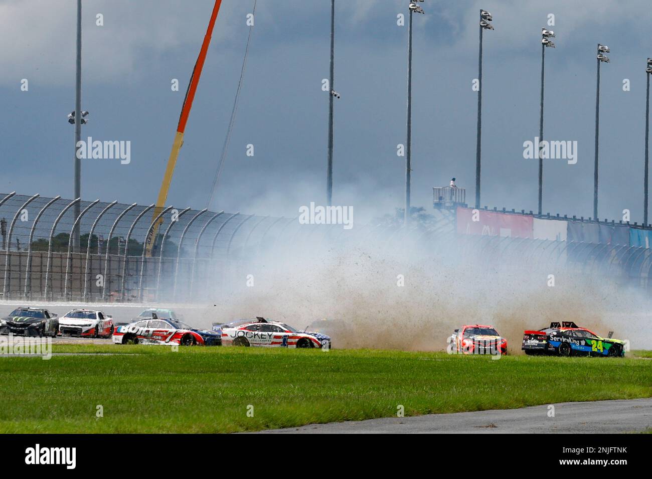 DAYTONA, FL - AUGUST 28: Corey LaJoie (#7 Spire Motorsports Built.com ...