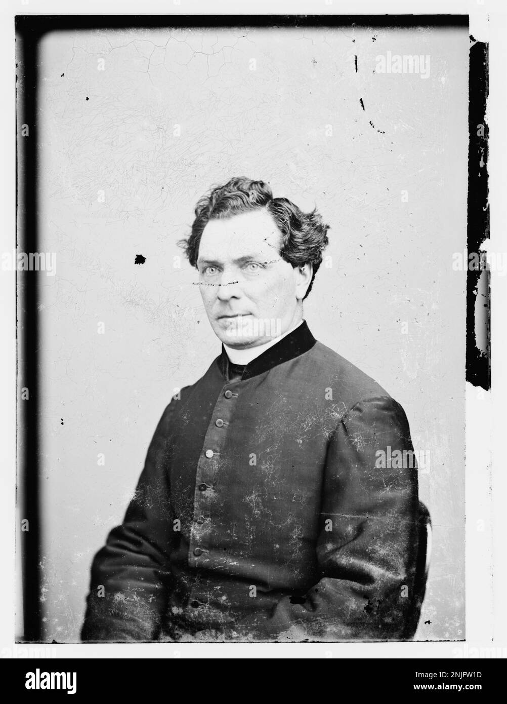 Portrait of Rev. Father McNulty, religious figure, preserved in the ...