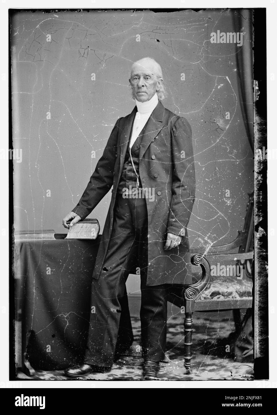 Portrait of Rev. David Leavitt, a religious figure known for his ...