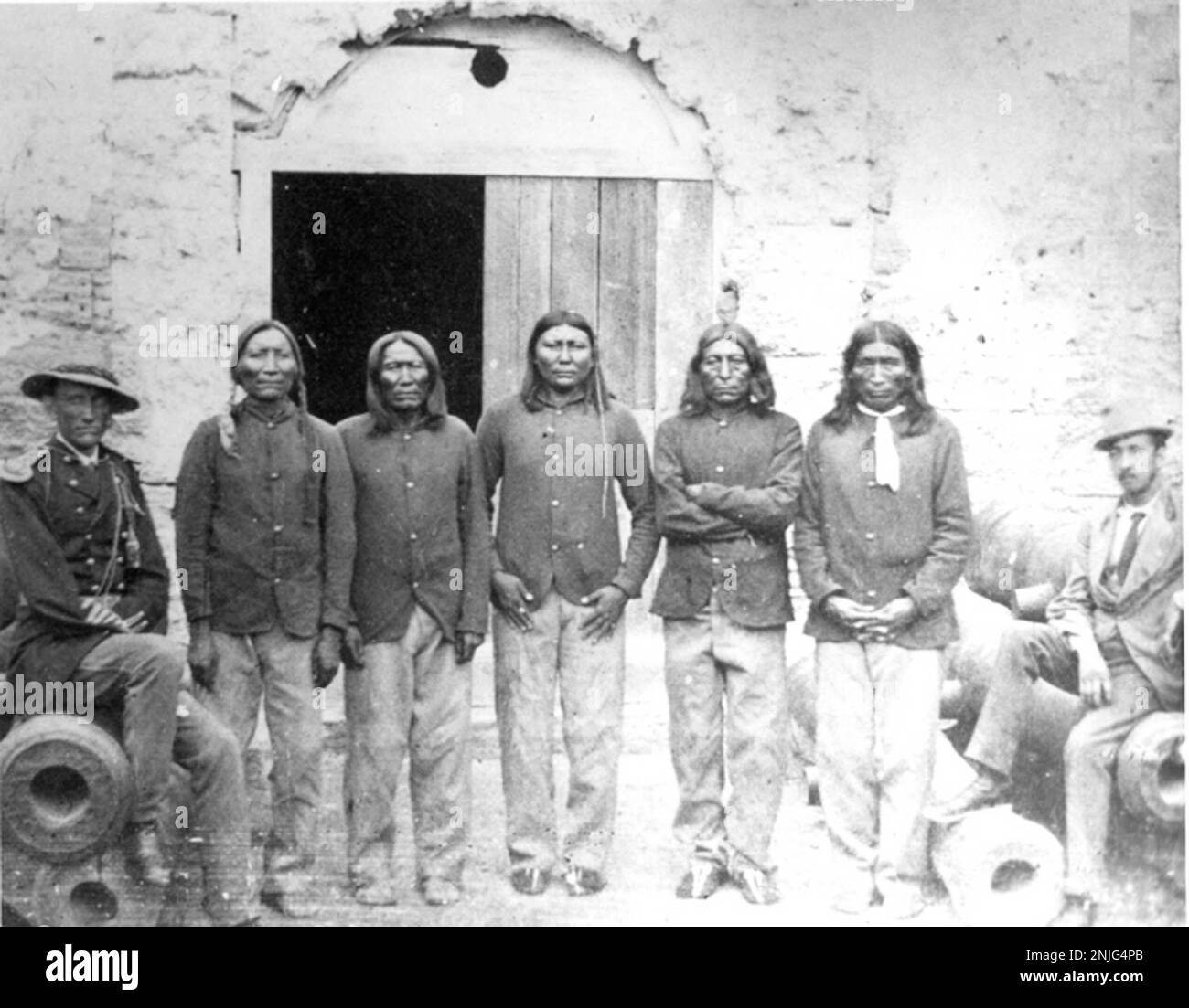 Native American prisoners of the Red River War Stock Photo - Alamy
