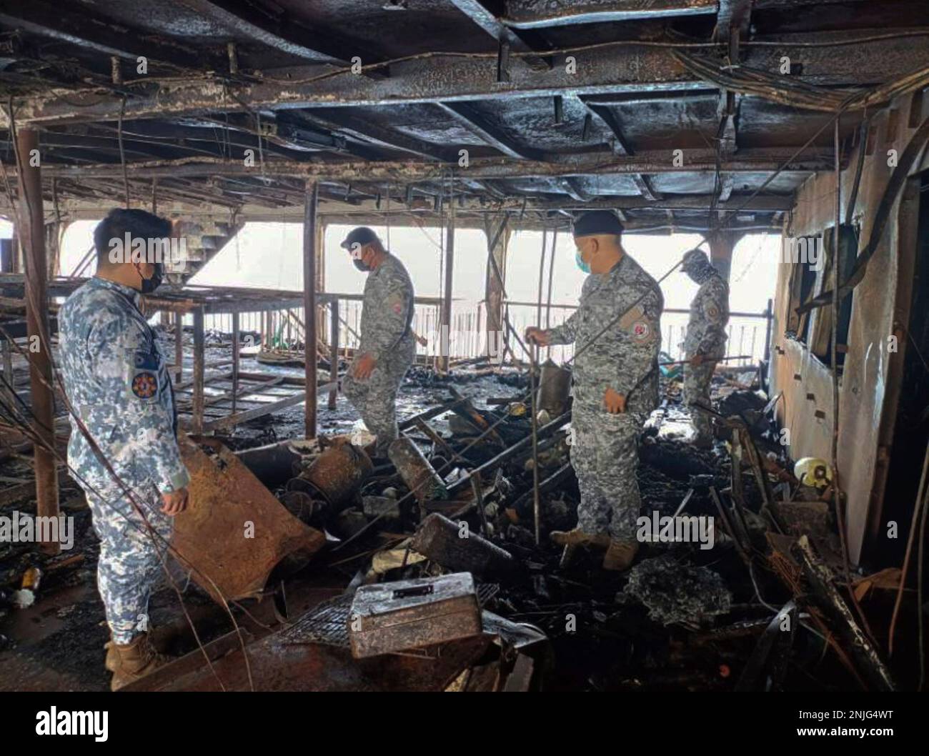 In this handout photo provided by the Philippine Coast Guard, Coast ...