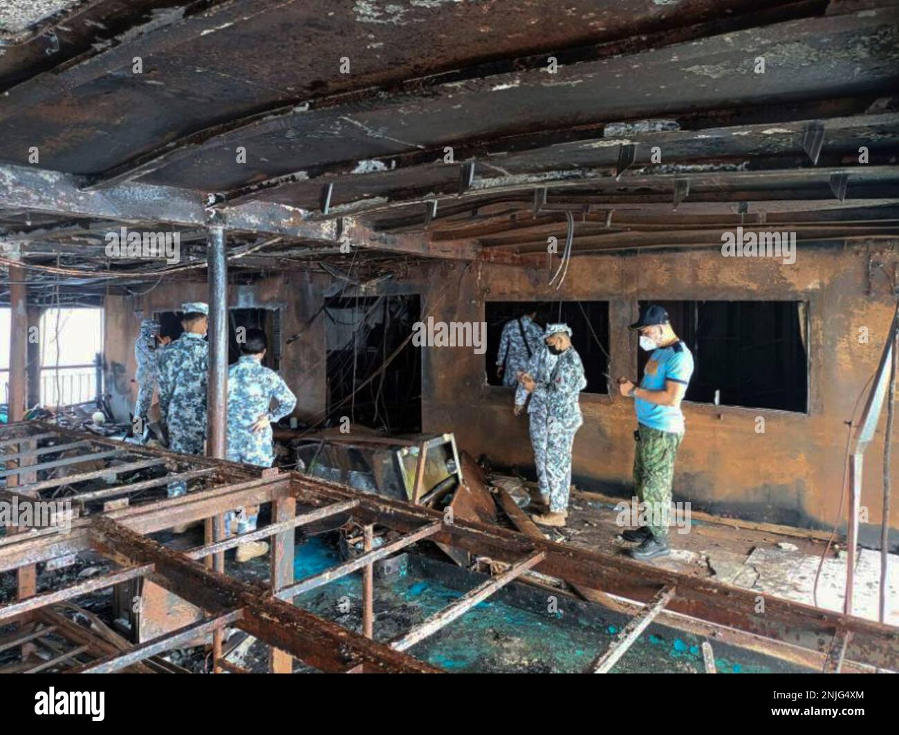 In this handout photo provided by the Philippine Coast Guard, Coast ...