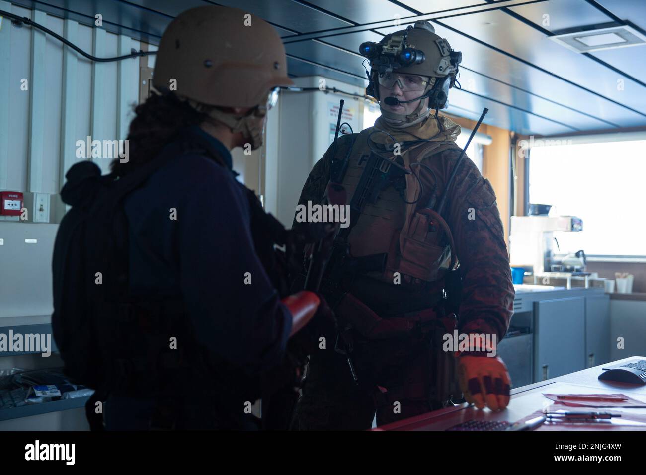 U.S. Marine Corps Capt. Paul Roche, a platoon commander with the ...