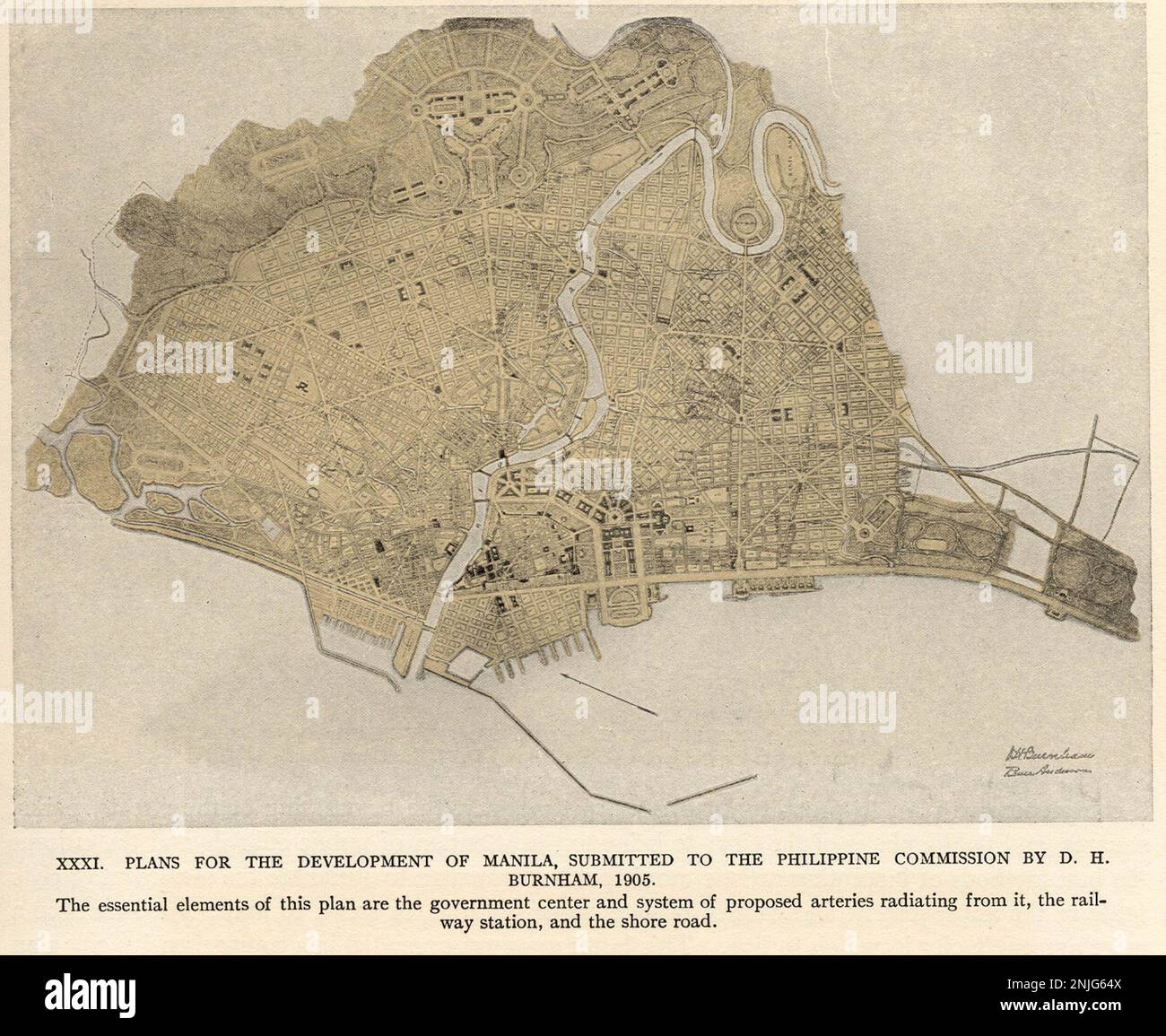 Burnham's Plan for Manila Stock Photo - Alamy