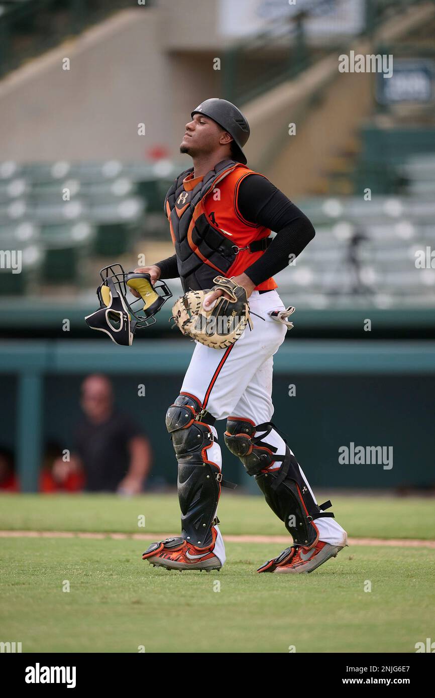 FCL Orioles first baseman Brayan Hernandez (75) during a Florida ...
