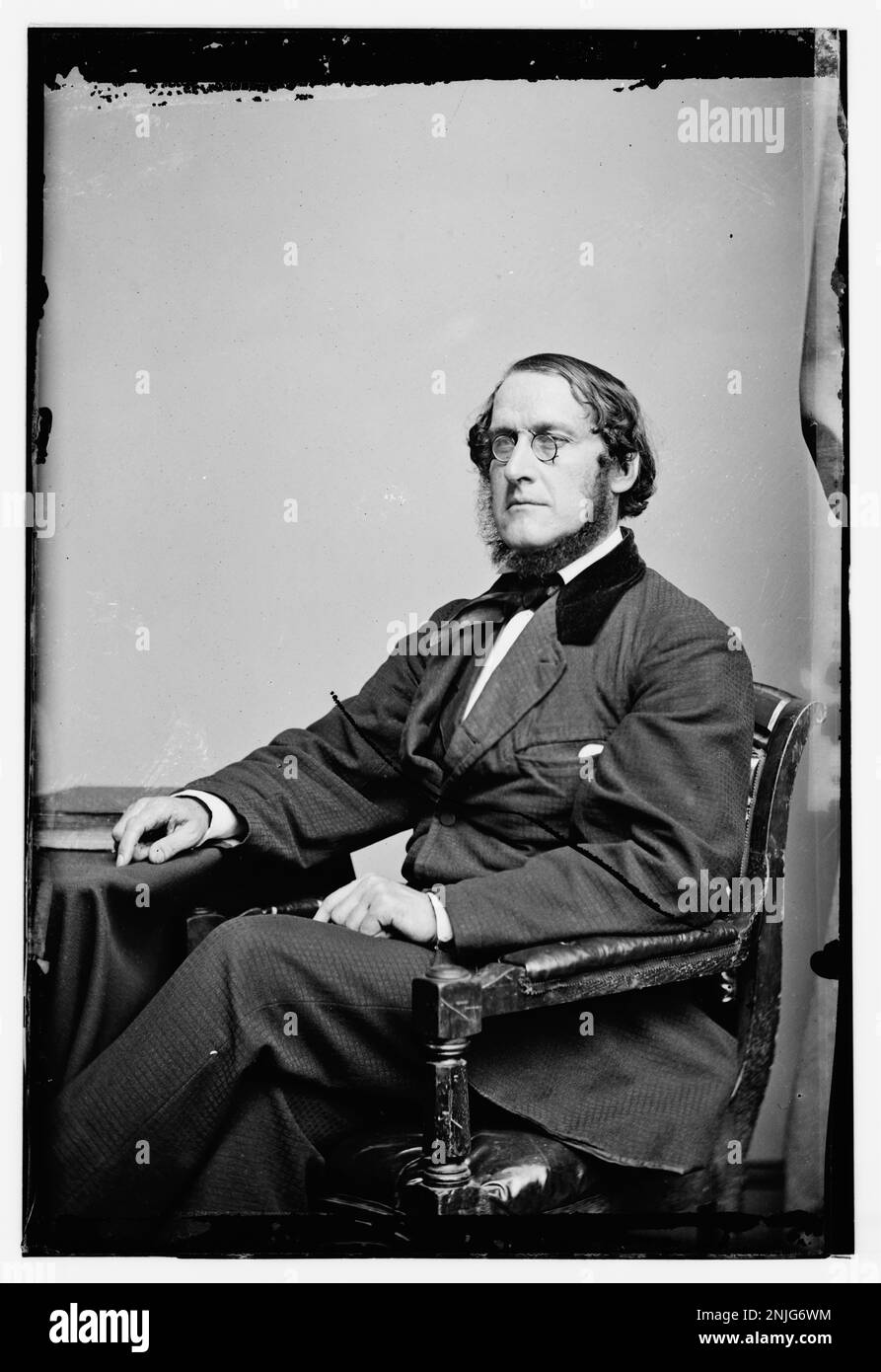 Portrait of Hon. James Brooks, a U.S. Congressman, from the Library of ...