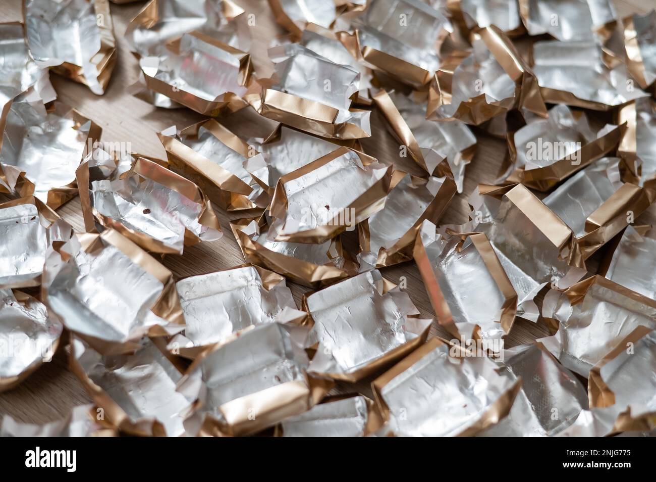 Empty sweet wrappers hi-res stock photography and images - Alamy