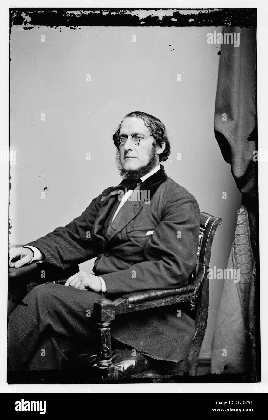 Portrait of Hon. James Brooks, U.S. Representative from New York, from ...