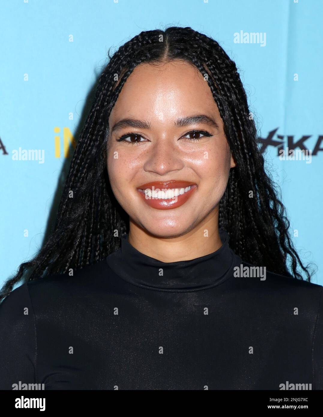 Azia Dinea Hale attending the 'iMordecai' Premiere held at the Marlene ...