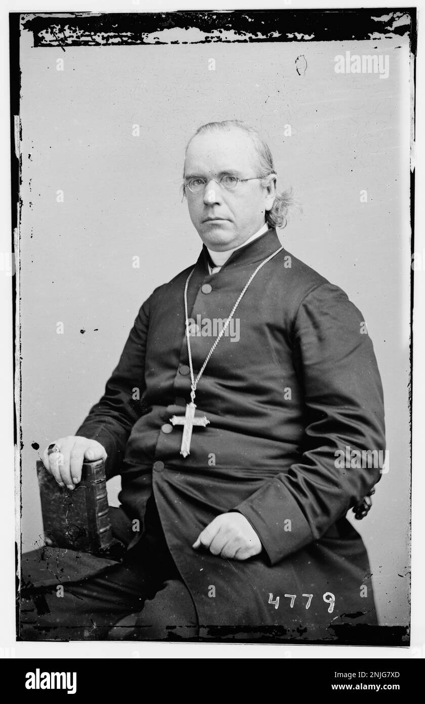 Portrait of Bishop Lynch, a prominent religious leader in 19th-century ...