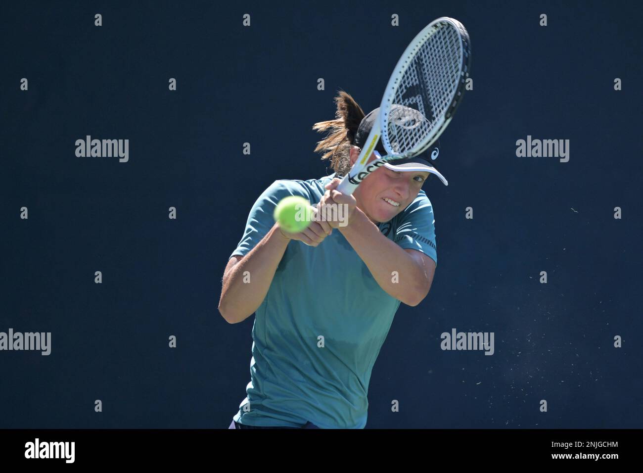 Iga Swiatek during practice at the 2022 US Open, Thursday, Aug. 25 ...