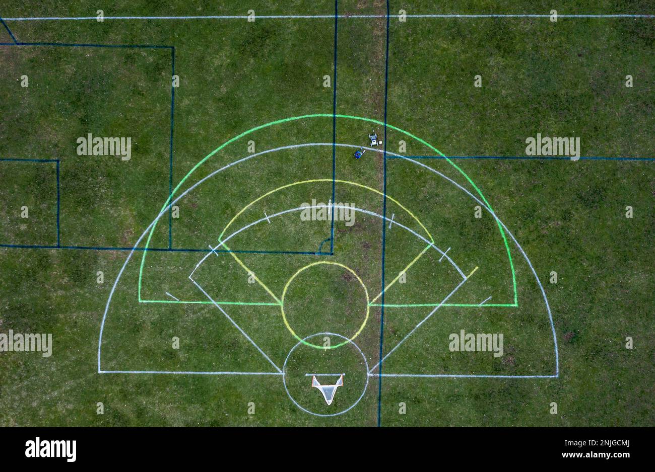 Aerial view of a lacrosse field -Massachusetts Stock Photo - Alamy