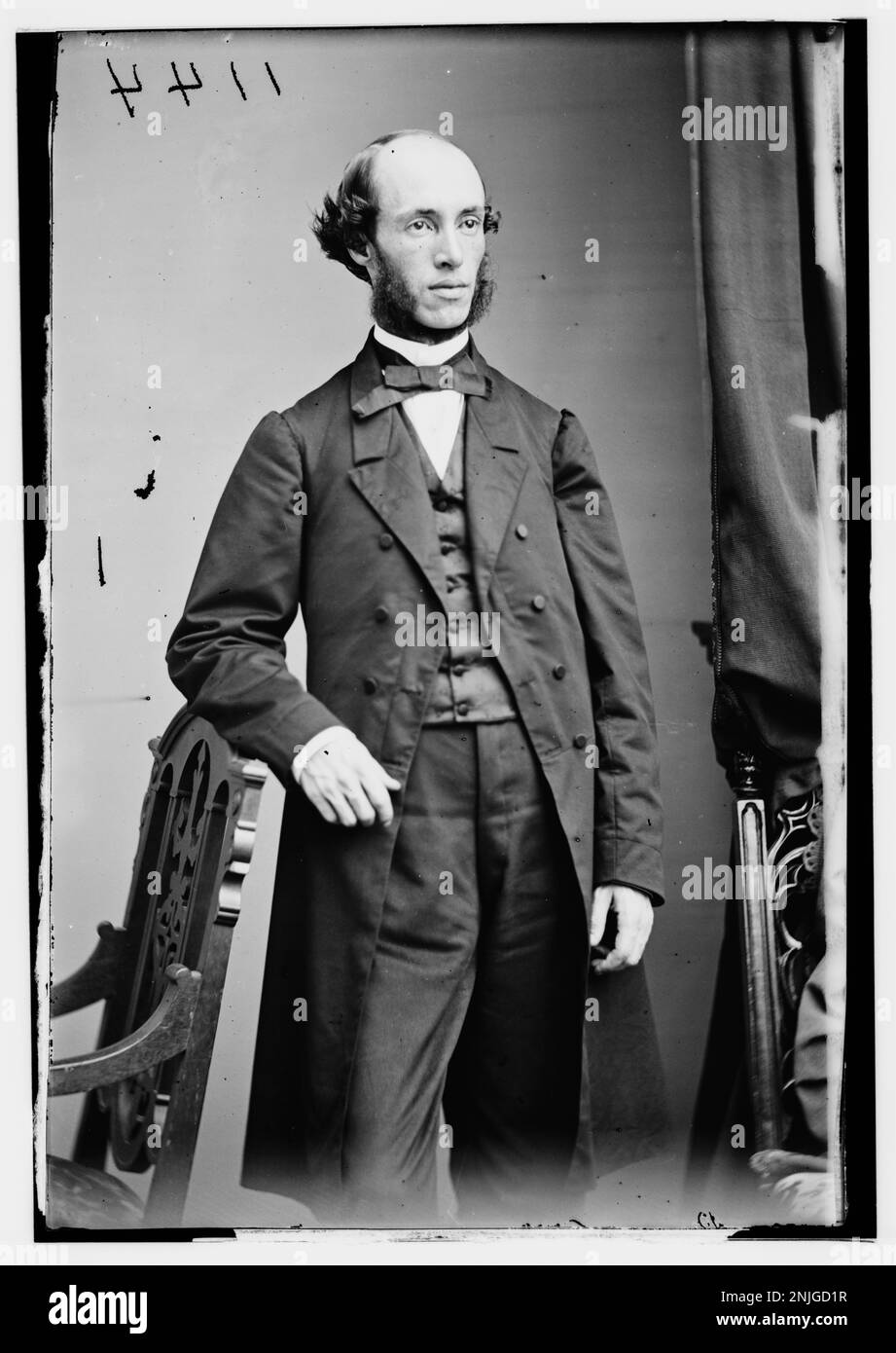 Portrait of Rev. H. Alexander, a religious leader from the 19th century ...