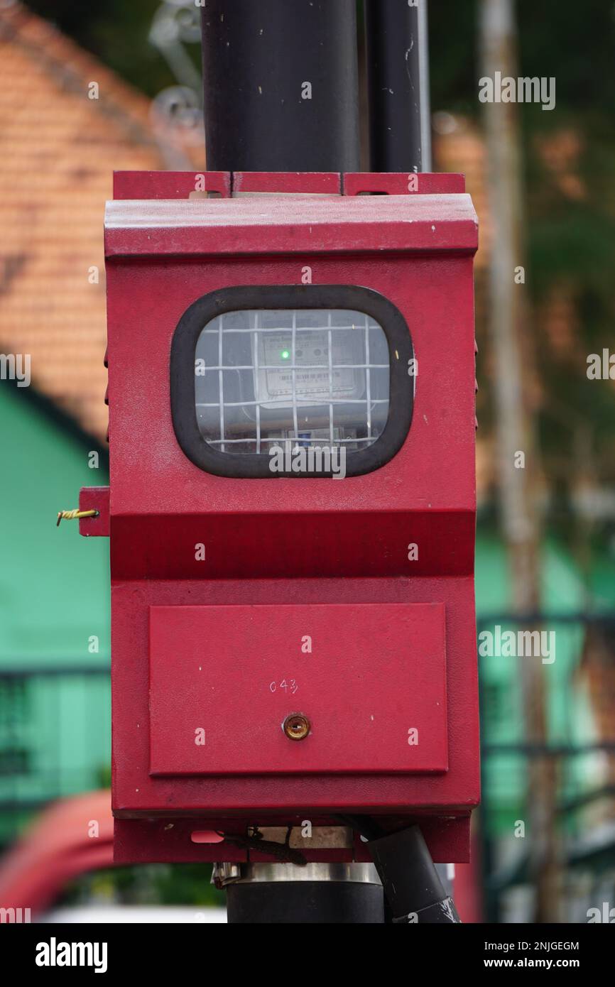 The red box for cable line Stock Photo - Alamy
