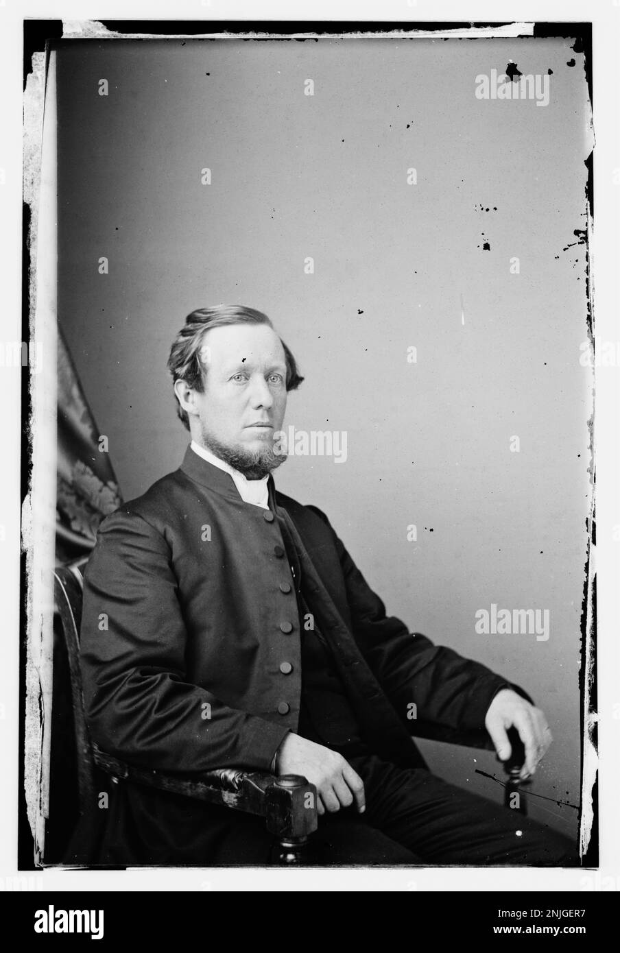 Portrait of Rev. S.A. Clark from New York, a religious leader, from the ...