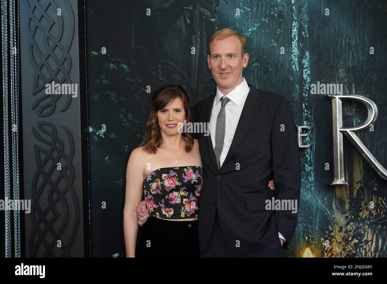 Photo by: John Nacion/STAR MAX/IPx 2022 8/23/22 Nora Davis and Patrick McKay at "The Lord Of The ...