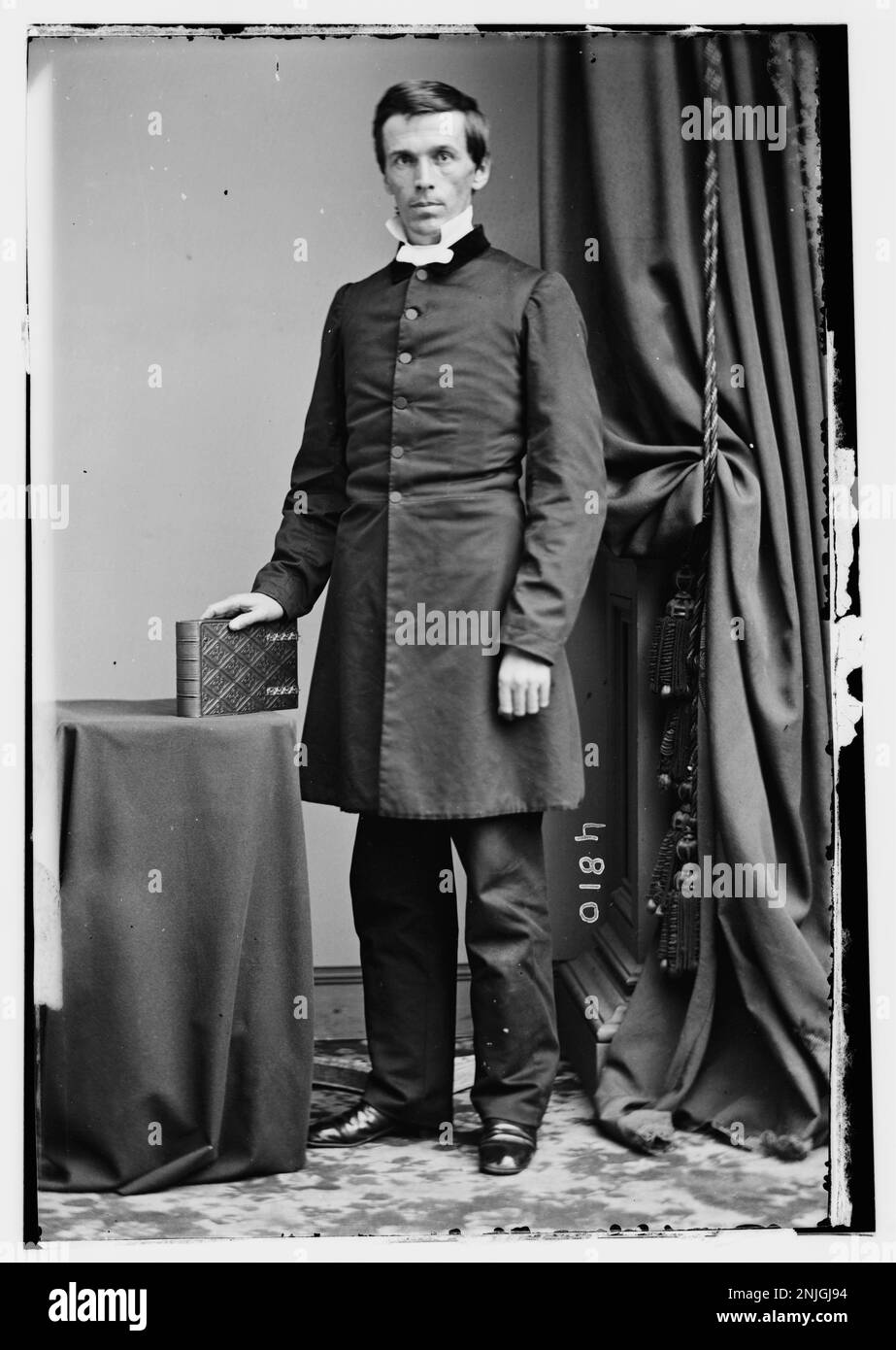 Portrait of Rev. M.E. Birdsall, a religious leader known for his ...